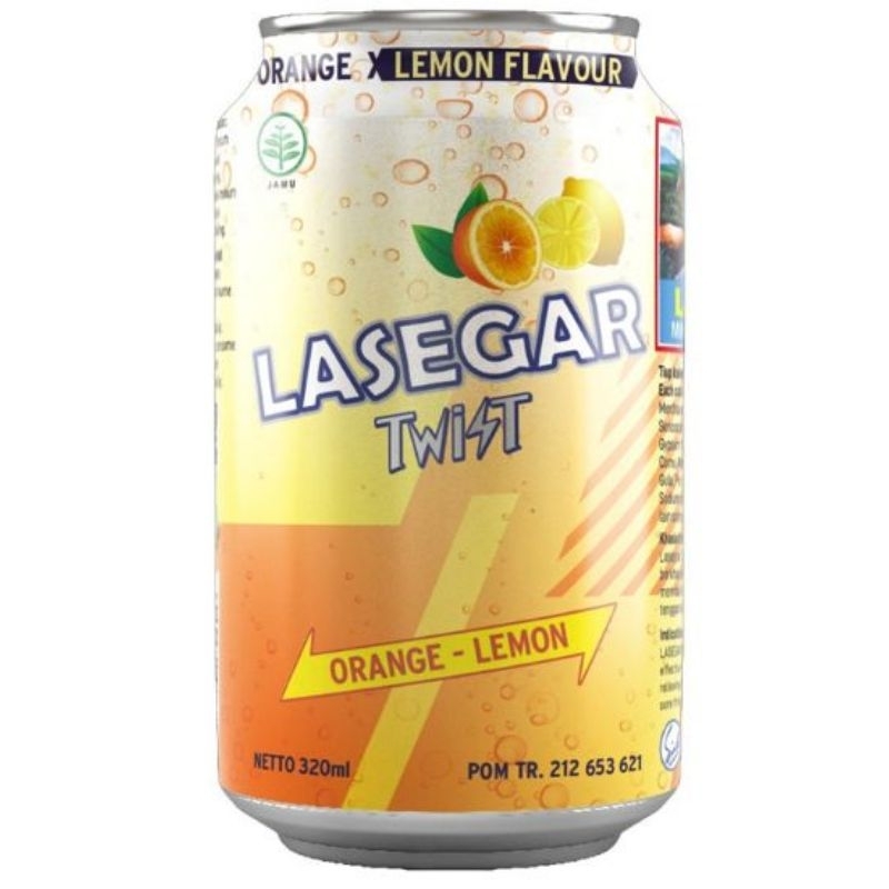 Jual Lasegar Twist Minuman Penyegar Jeruk Lemon 320 ml | Shopee Indonesia