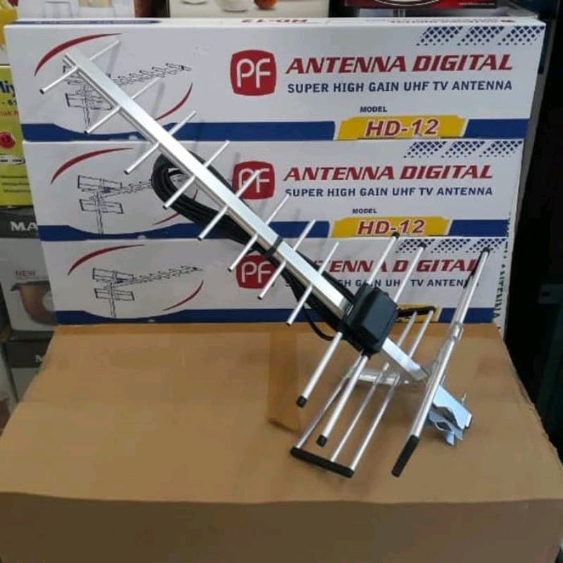 Jual Antena UHF DIGITAL INTRA 004 + kabel 13 meter / antena PF HD 12 Digital Outdoor antena ...