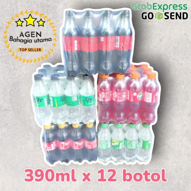 Jual COCA COLA, SPRITE, FANTA, COLA ZERO, SPRITE ZERO 390ml ( 1 krat ...
