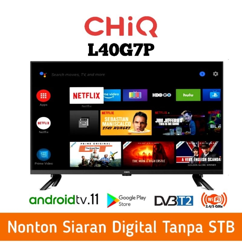 Jual CHIQ 40 Inch Smart TV Android 11 Digital TV Google Play HDR Wifi Youtube Garansi Resmi ...