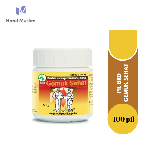 Jual Herbal Gemuk Sehat Borobudur 100 Pil Penambah Berat Badan Penambah ...