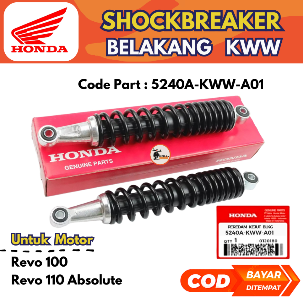 Jual Shock Belakang Revo 110 Shockbreake Revo Absolute Kode 5240A-KWW ...