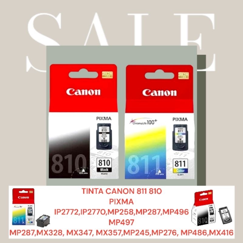 Jual Tinta canon 810 black dan 811 color 1set | Shopee Indonesia