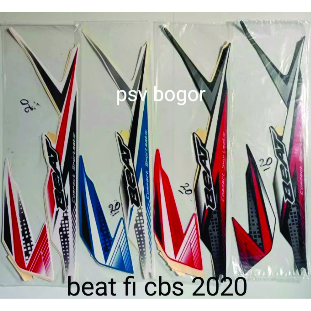 Jual STRIPING HONDA BEAT NEW TAHUN 2020 STIKER LIS LES PLAT BODI MOTOR ...