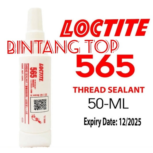 Jual LEM LOCTITE 565 50ML THREAD SEALANT ORIGINAL- LOCTITE MEDIUM 565 ...