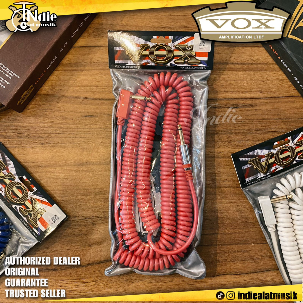 Jual Kabel Instrument Spiral VOX Vintage Coil Cable VCC-90RD VCC 90RD ...
