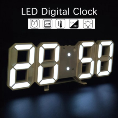Jual Promo JD-01 SOHA Jam 3D Digital Dinding Meja Tembok Lampu LED ...