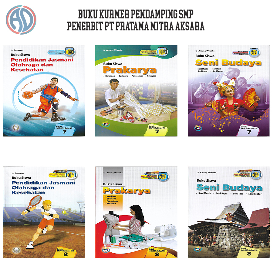 Jual Buku Siswa PJOK, PRAKARYA, SENI BUDAYA Kurikulum Merdeka Untuk SMP ...