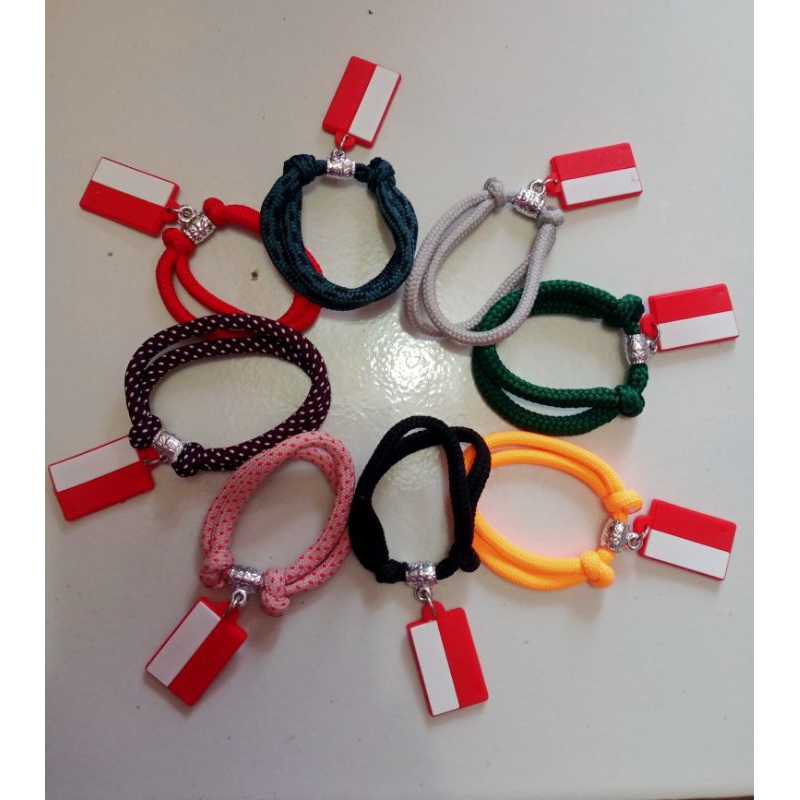 Jual Gelang tali MERAH PUTIH | Shopee Indonesia