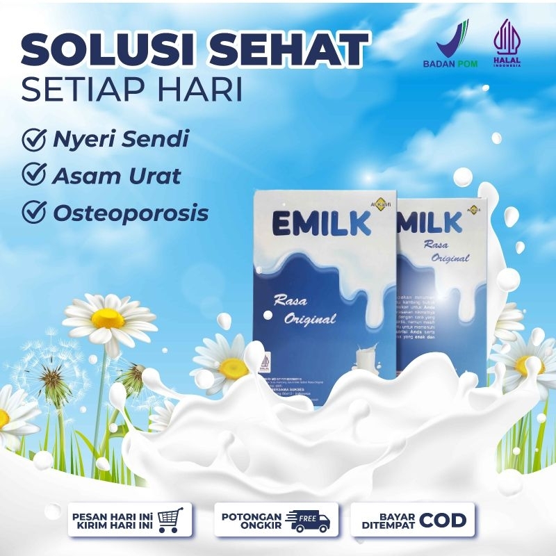 Jual BPOM aman HALAL Susu Kambing Etawa Bubuk EMILK 200 Gram Rasa ...