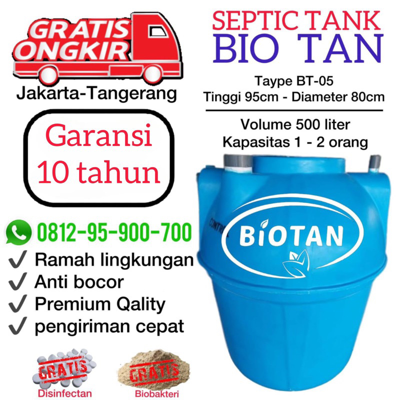 Jual Septic tank ,septic tank bio ,biotech ,biofil ,biotank ,500liter ...