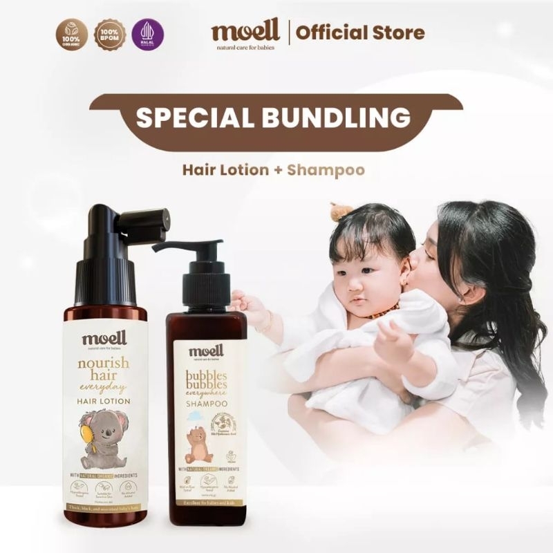 Jual Paket Bundling Moell Shampo+Moell Hair Lotion | Shopee Indonesia