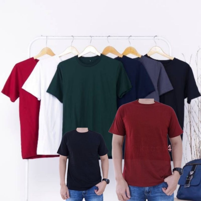 Jual PROMO KAOS POLOS / KAOS OBLONG PRIA DAN WANITA PE SOFT 24S HITAM ...