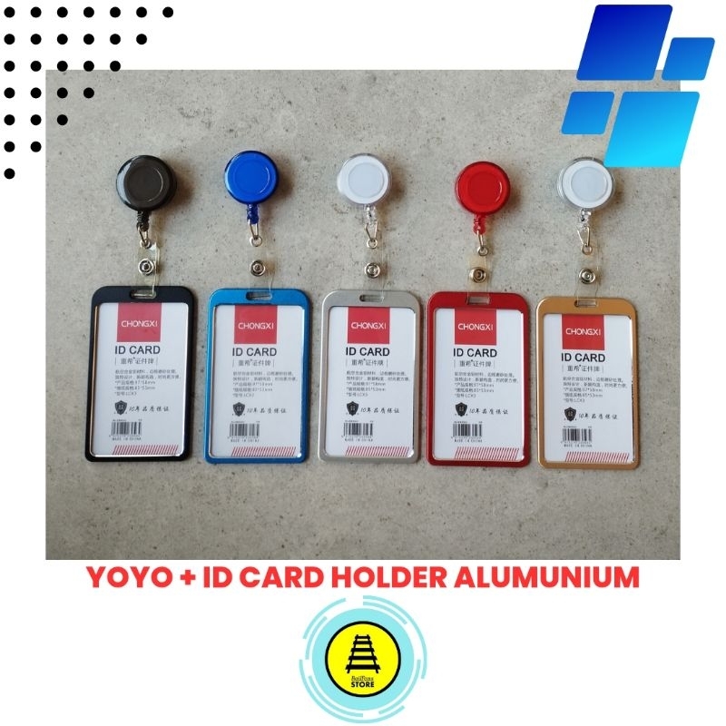 Jual YOYO + ID CARD HOLDER ALUMUNIUM CUSTOM LOGO | Shopee Indonesia