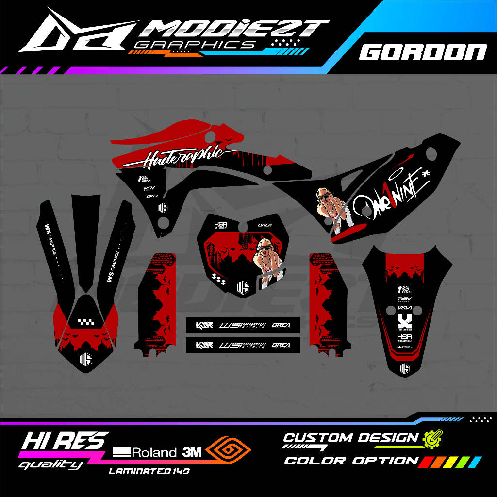 Jual Stiker Decal KLX Gordon Full Body MD005 | Shopee Indonesia
