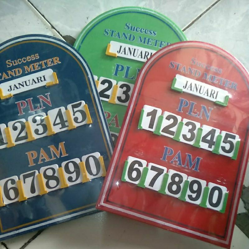 Jual Success Papan Stand PLN Original Papan Catat PAM Papan Meteran ...