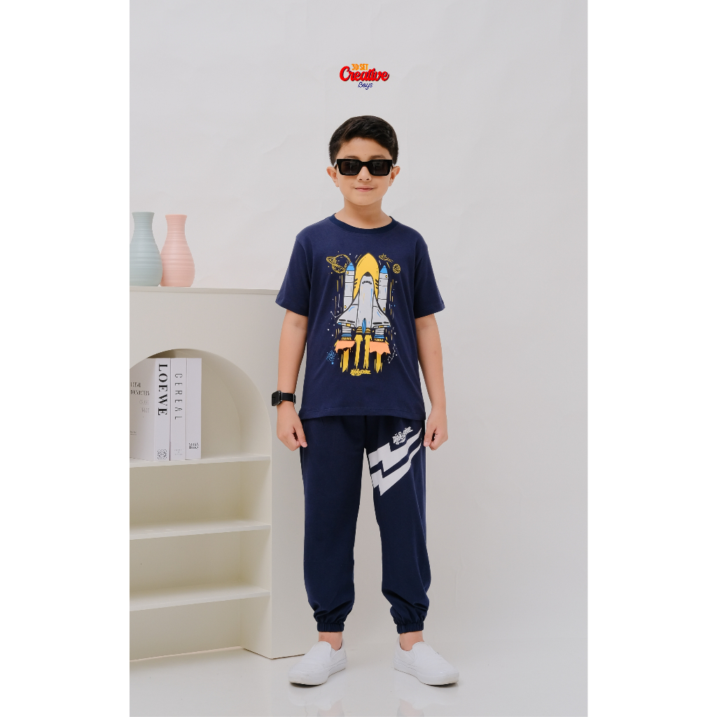 Jual Setelan anak laki-laki Terbaru Piyama anak cowok 3D Creative keren ...