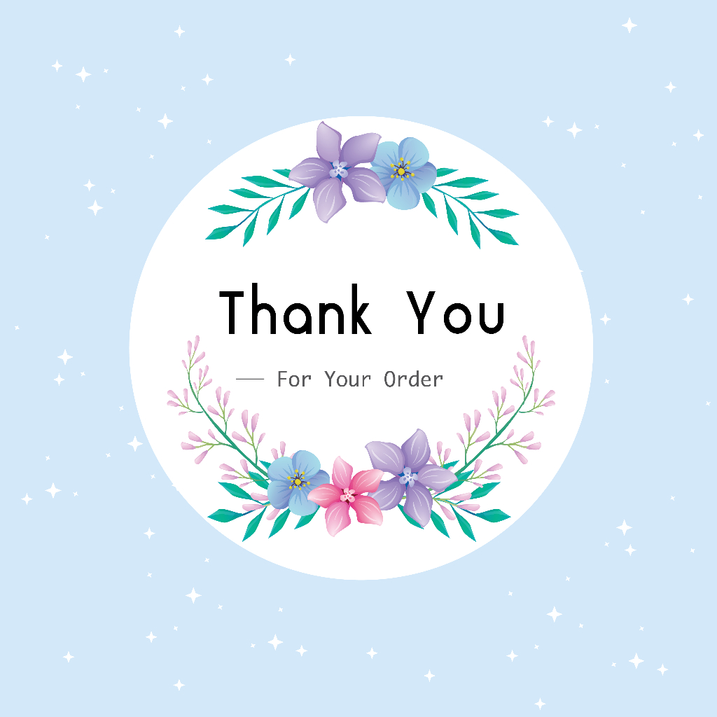 Jual Stiker Terima Kasih | Sticker Thank You Label | Vinyl Glossi ...