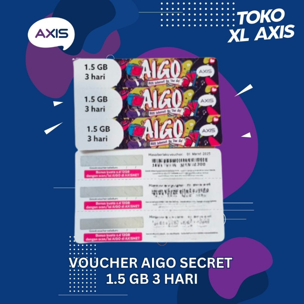 Jual Voucher Aigo Secret 1.5 Gb 3 Hari | Shopee Indonesia
