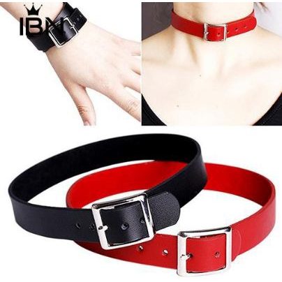 Jual Kalung Gelang CHOKER 2IN1 GESPER KULIT belt gesper pu leather ...