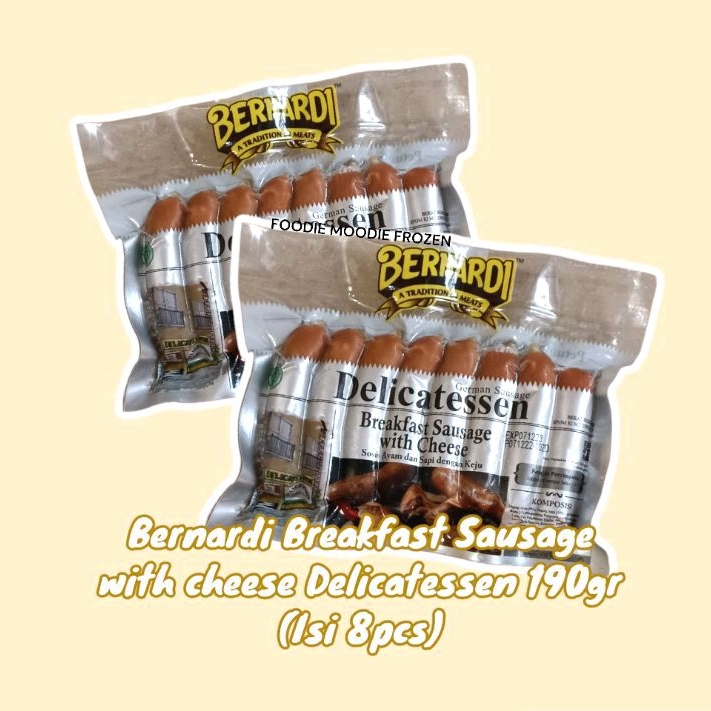 Jual Sosis delicatessen cheese BERNARDI 190gr/sosis bernardi ...