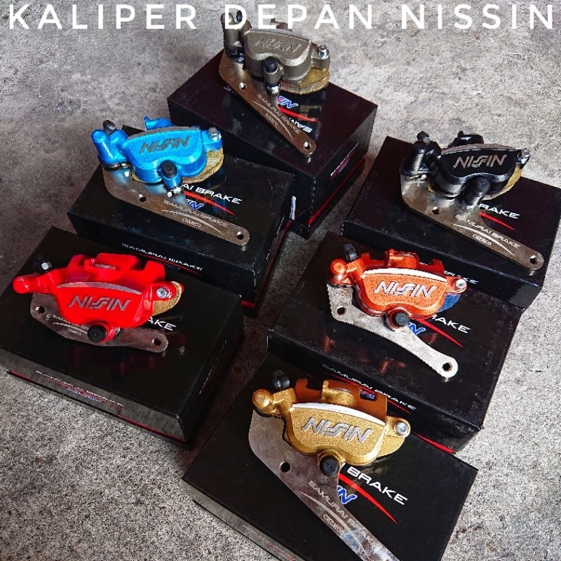 Jual Kaliper Nissin Samurai Brake 2 Piston Vario 110 125 150 160 Beat Street Scoopy Spacy Genio ...