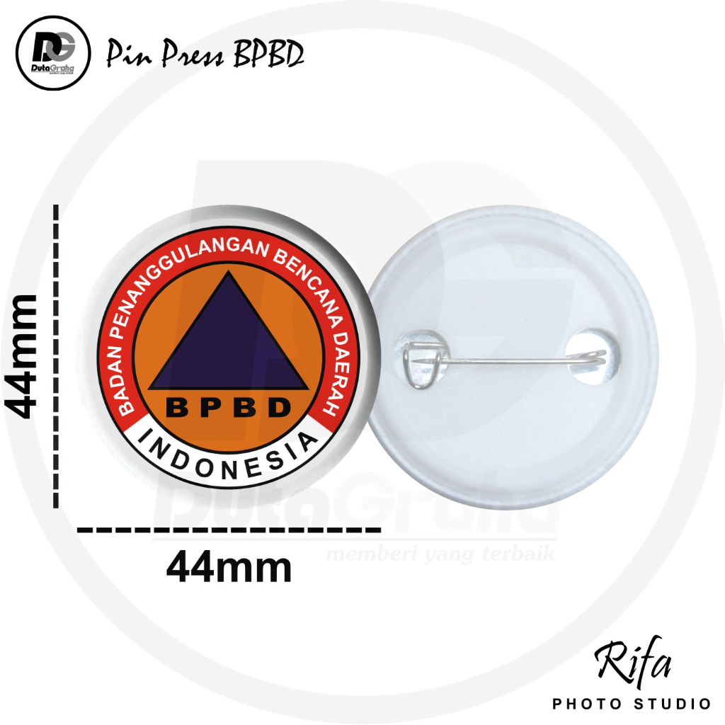 Jual [PIN PRESS] BPBD Pin Bros Aksesoris Badge BPBD | Shopee Indonesia