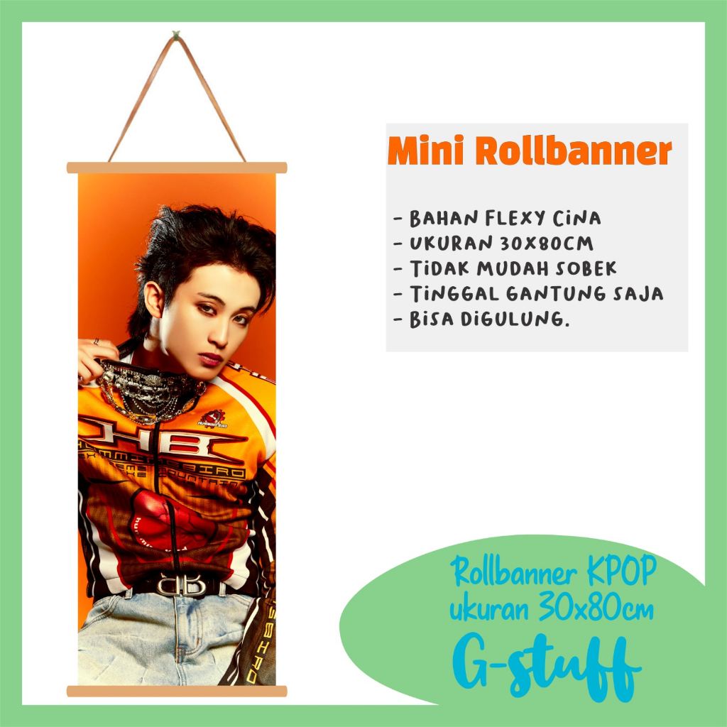 Jual MINI ROLL BANNER MARK NCT DREAM ISTJ MARK LEE | Shopee Indonesia