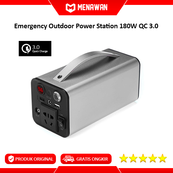 Jual Power Station Outdoor Travel Emergency Power Supply UPS Portable ...