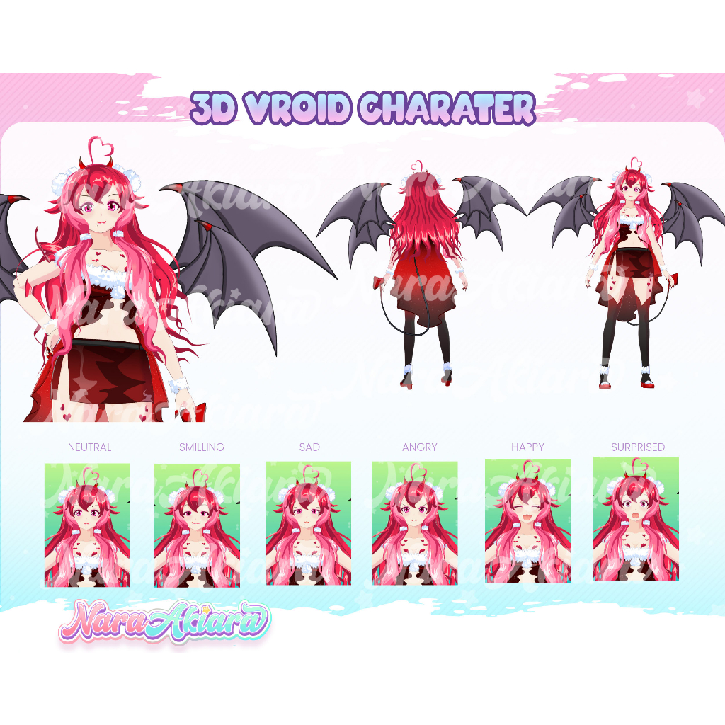 Jual Karakter Vroid 3D Siap Pakai Jadilah VTuber Sekarang, Shopee ...