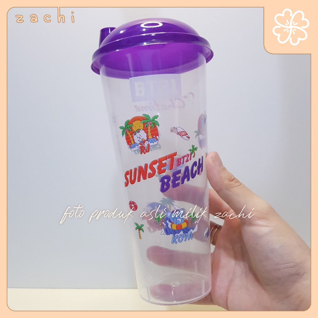 Jual OFFICIAL BT21 x CHATIME REUSEABLE CUP | GELAS CHATIME BT21 ...