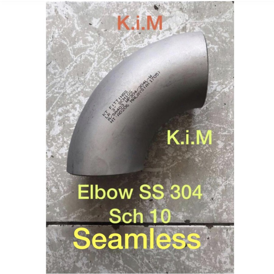 Jual 6" inch Elbow Seamless /knee sch 10 -ss304 Stainless Sus SS 304 ...