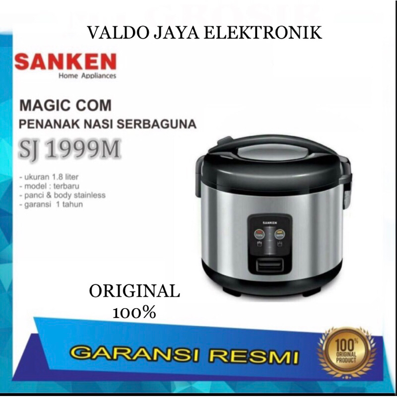 Jual SANKEN Magic Com 1,8 Liter SJ-1999M Rice Cooker SJ1999M SJ 1999 M ...