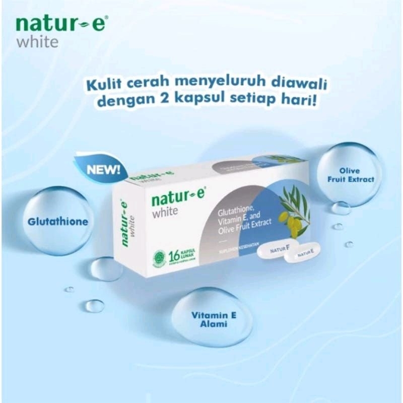 Jual Natur E White isi 16 Kapsul SupLemet KuLit | Shopee Indonesia