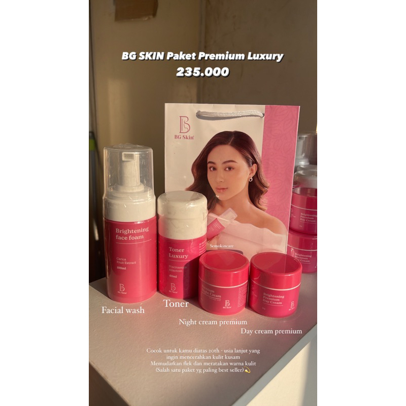 Jual BG SKIN Beauty Glow Paket BG Paket Luxury Paket Acne Paket ...
