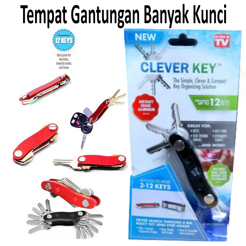 Jual Cleverkey Tempat Gantungan Banyak Kunci Penyimpanan Massal Ringkas Praktis Mudah Wadah Rapi ...
