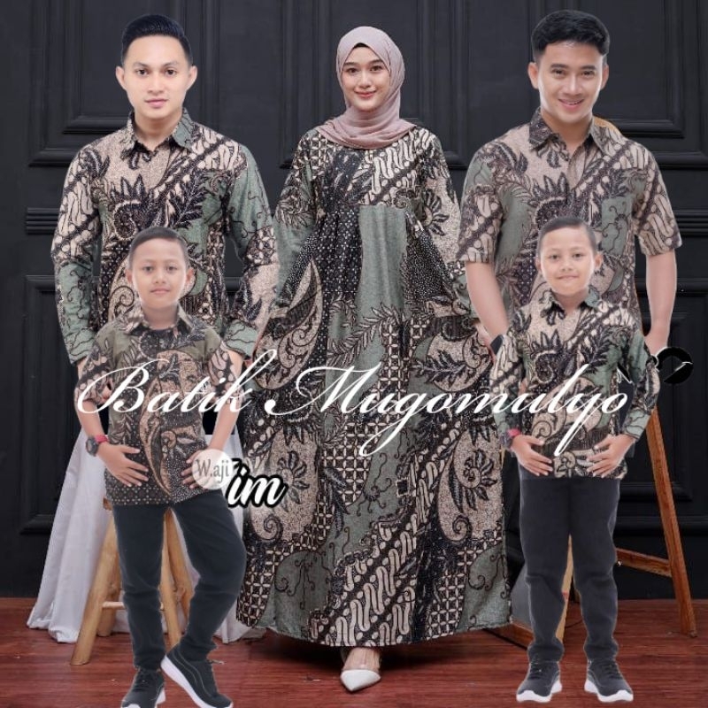 Jual Batik Couple - Baju Batik Couple Kemeja Panjang Gamis Maxi Tali ...