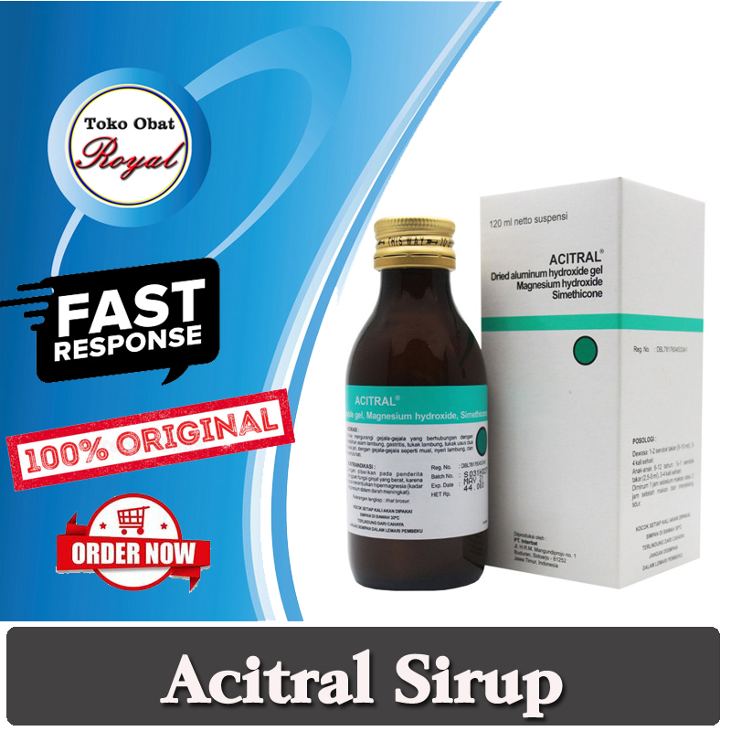 Jual Acitral Syrup Obat Maag dan Kembung | Shopee Indonesia