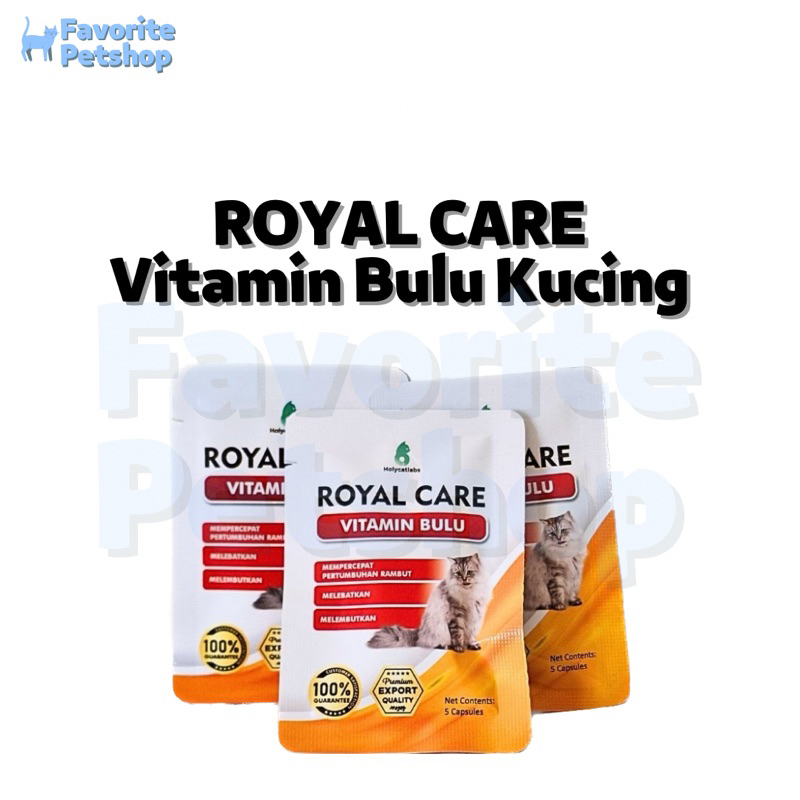 Jual ROYAL CARE CAT Obat Vitamin Bulu Kucing Suplemen | 5 Caps | Shopee ...