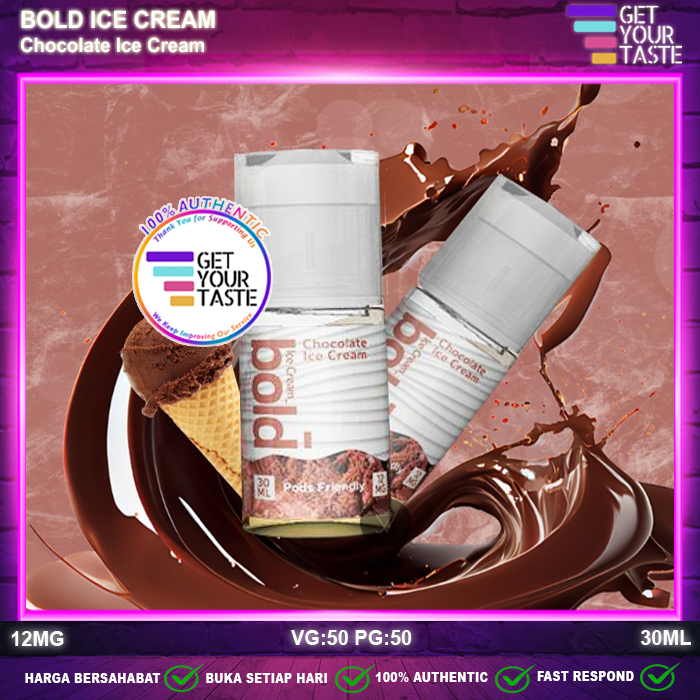 Jual Liquid BOLD Ice Cream Chocolate Pods Friendly 30ML Salt Nic by ...