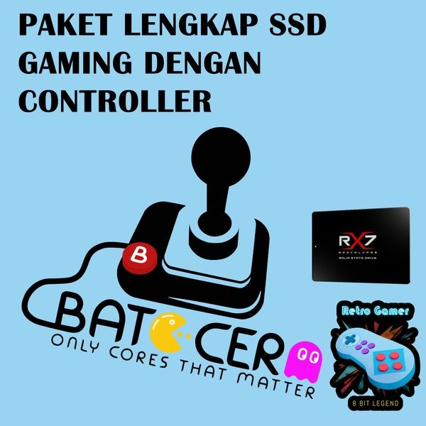 Jual Paket Lengkap SSD Gaming Batocera Dengan Controller | Shopee Indonesia