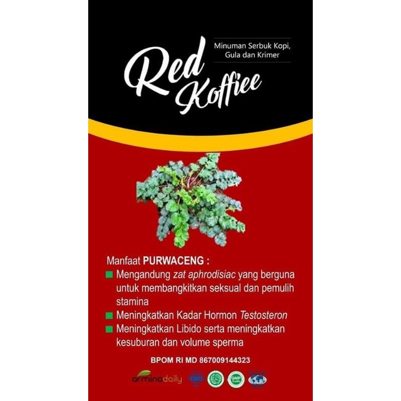 Jual kopi merah red koffie 1box isi 10 sachet | Shopee Indonesia
