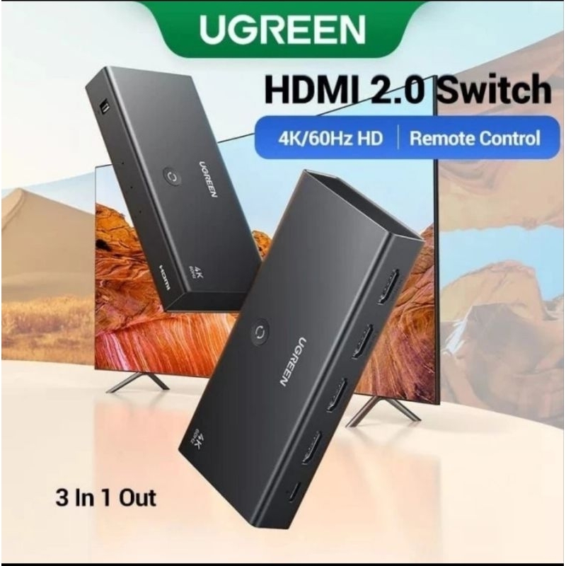Jual UGREEN 40203 HDMI Splitter 1 In 4 Out Amplifier Video Full HD 4K ...
