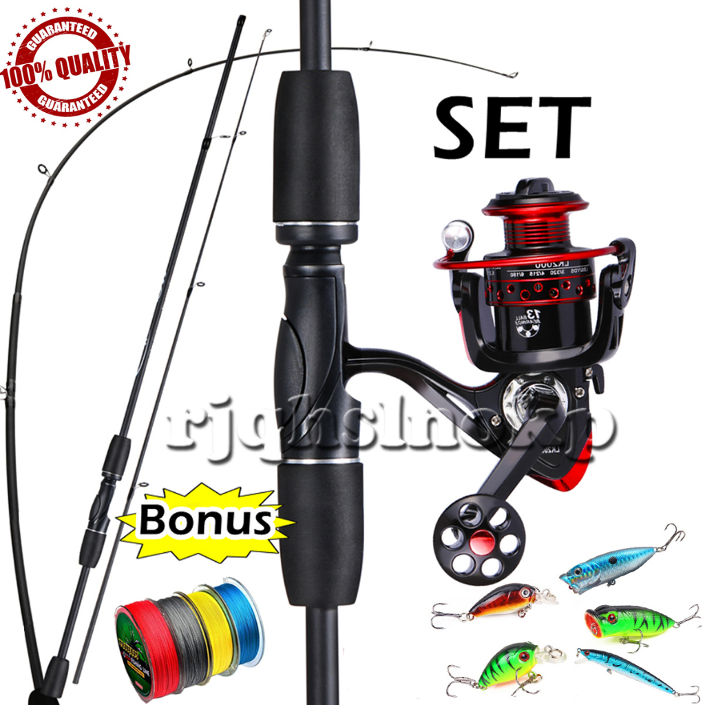 Jual Pancing Set 1.6M/1.8M / 2.1M Joran Pancing Set Dengan Bahan Serat ...