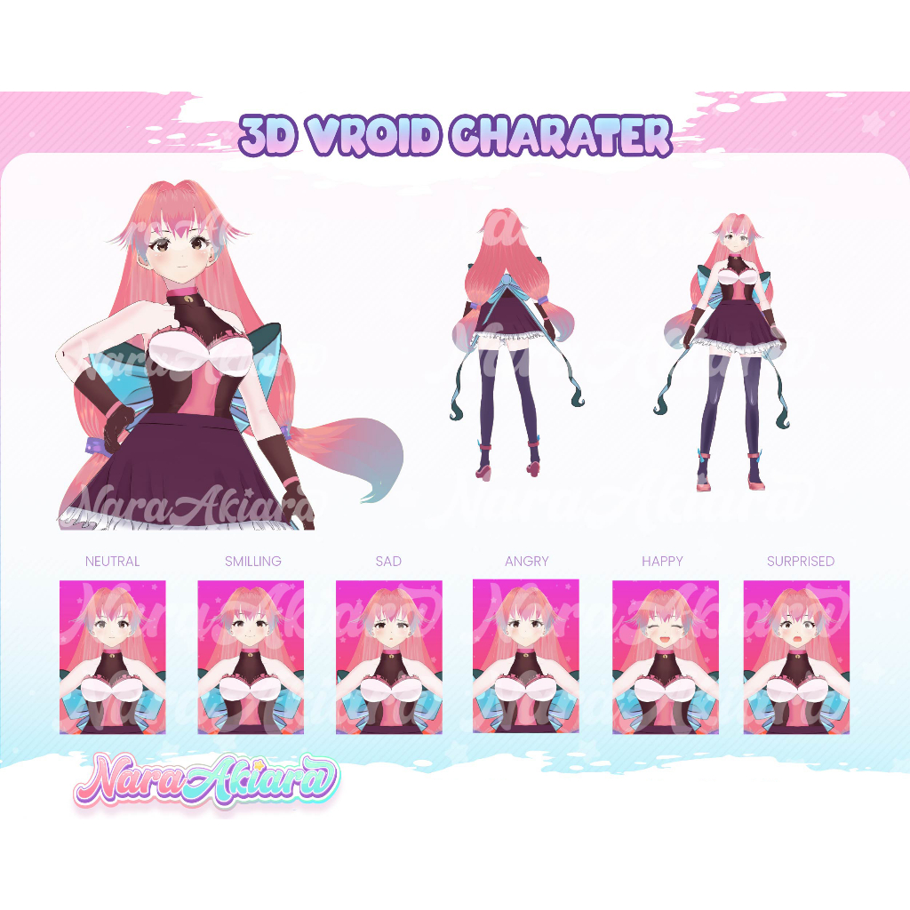 Jual Karakter Vroid 3D Pilihan Terbaik untuk Streaming Anda, Vroid siap ...