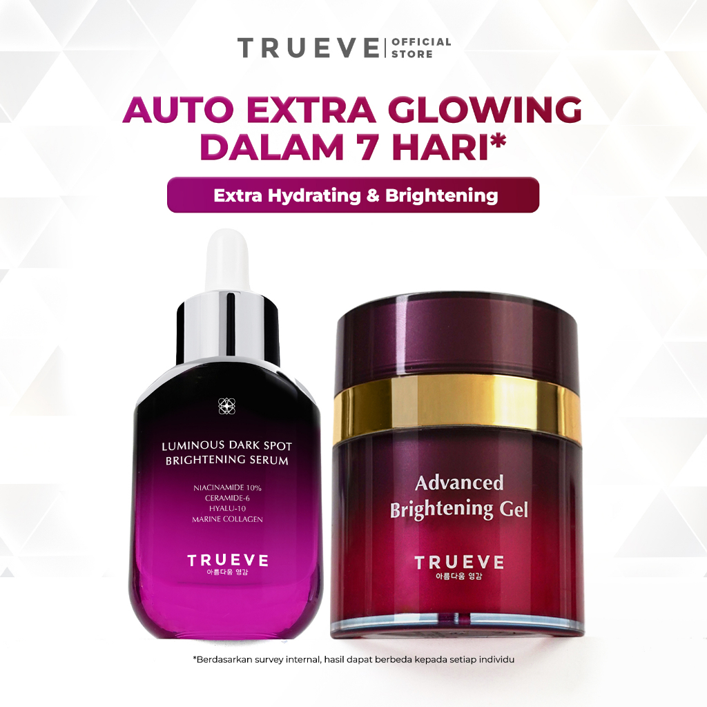 Jual TRUEVE Serum & Moisturizer Gel Set: For Dull & Dry Skin | Shopee ...