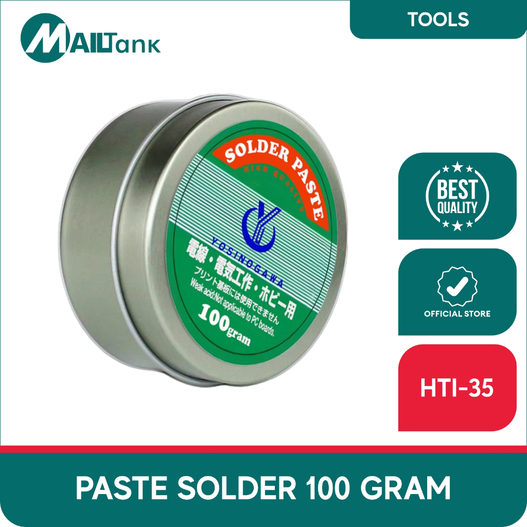 Jual MAILTANK HTI35 PASTA SOLDER / SOLDER PASTE ISI 100 GRAM | Shopee ...