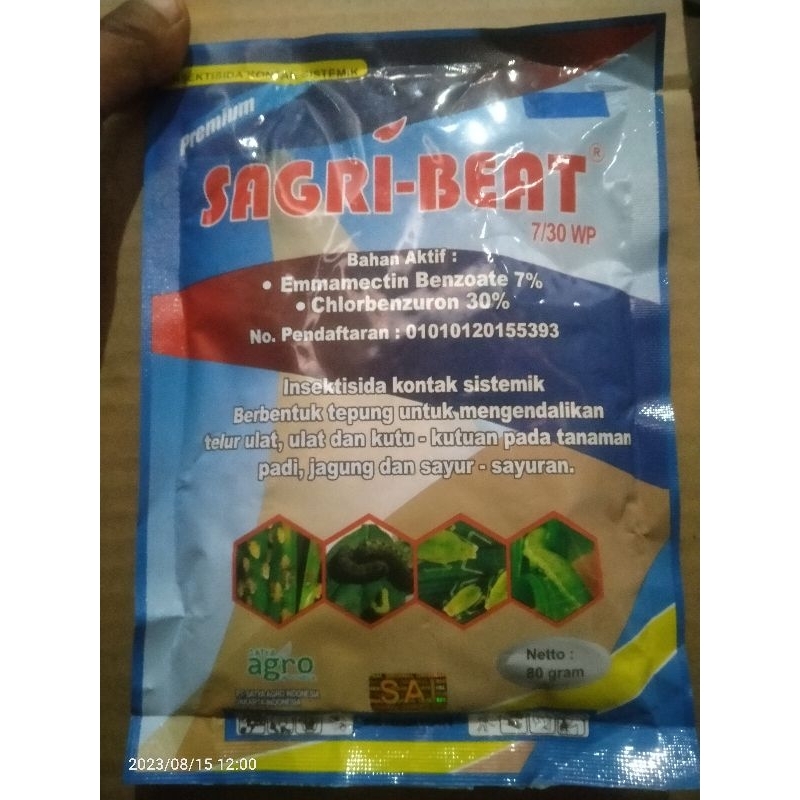 Jual insektisida SAGRI-BEAT 7/30WP kemasan 80gr | Shopee Indonesia