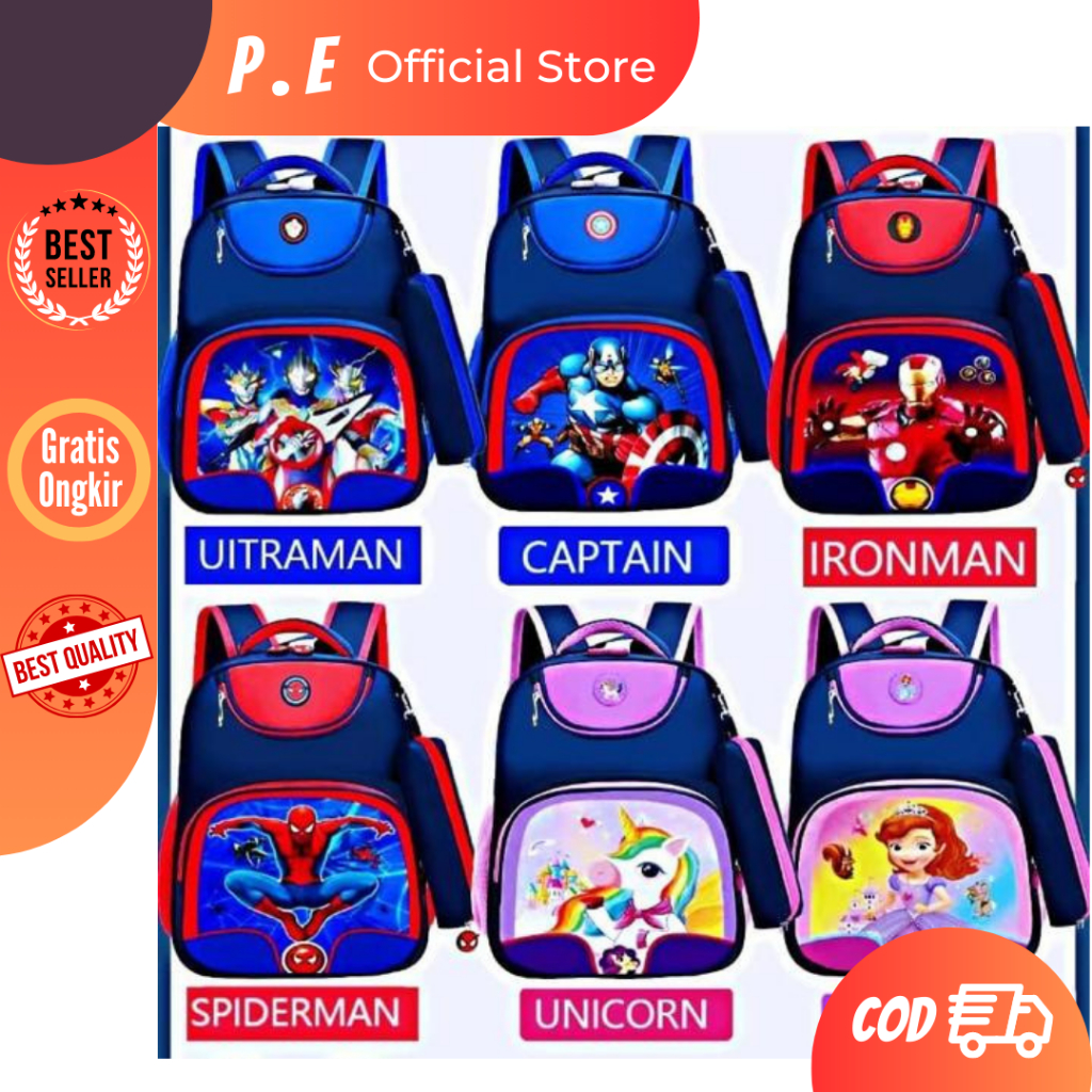Jual Tas Ransel Anak TK / PAUD Tas Ransel Anak Bergambar Karakter ...