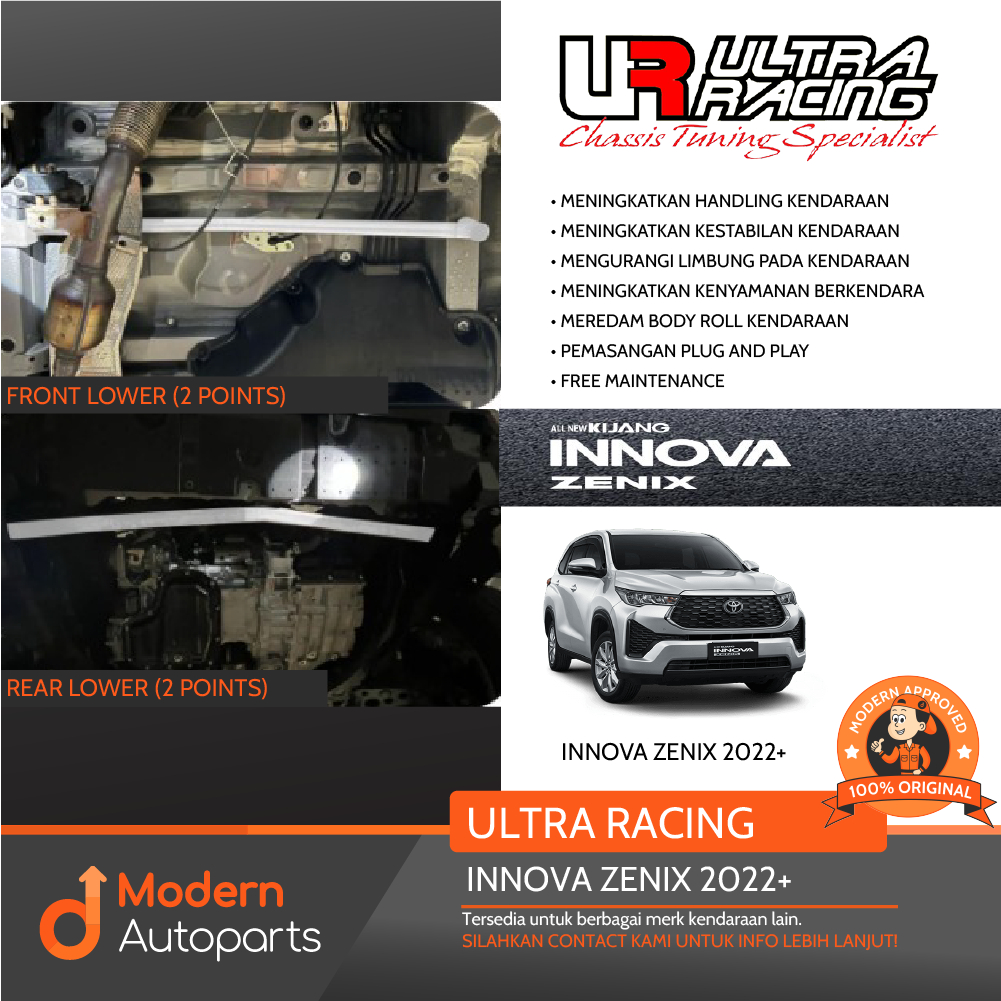 Jual PAKET Stabilizer Ultra Racing INNOVA ZENIX 2023+ FRONT REAR LOWER ...